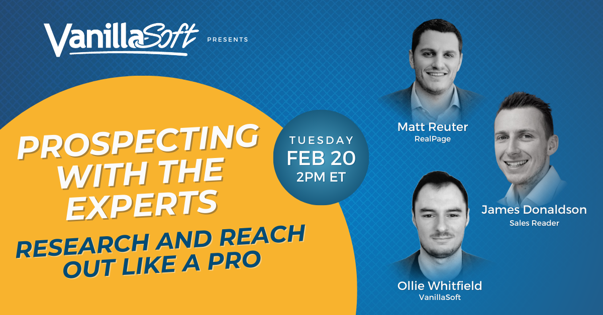 Prospecting with Experts | VanillaSoft Webinar